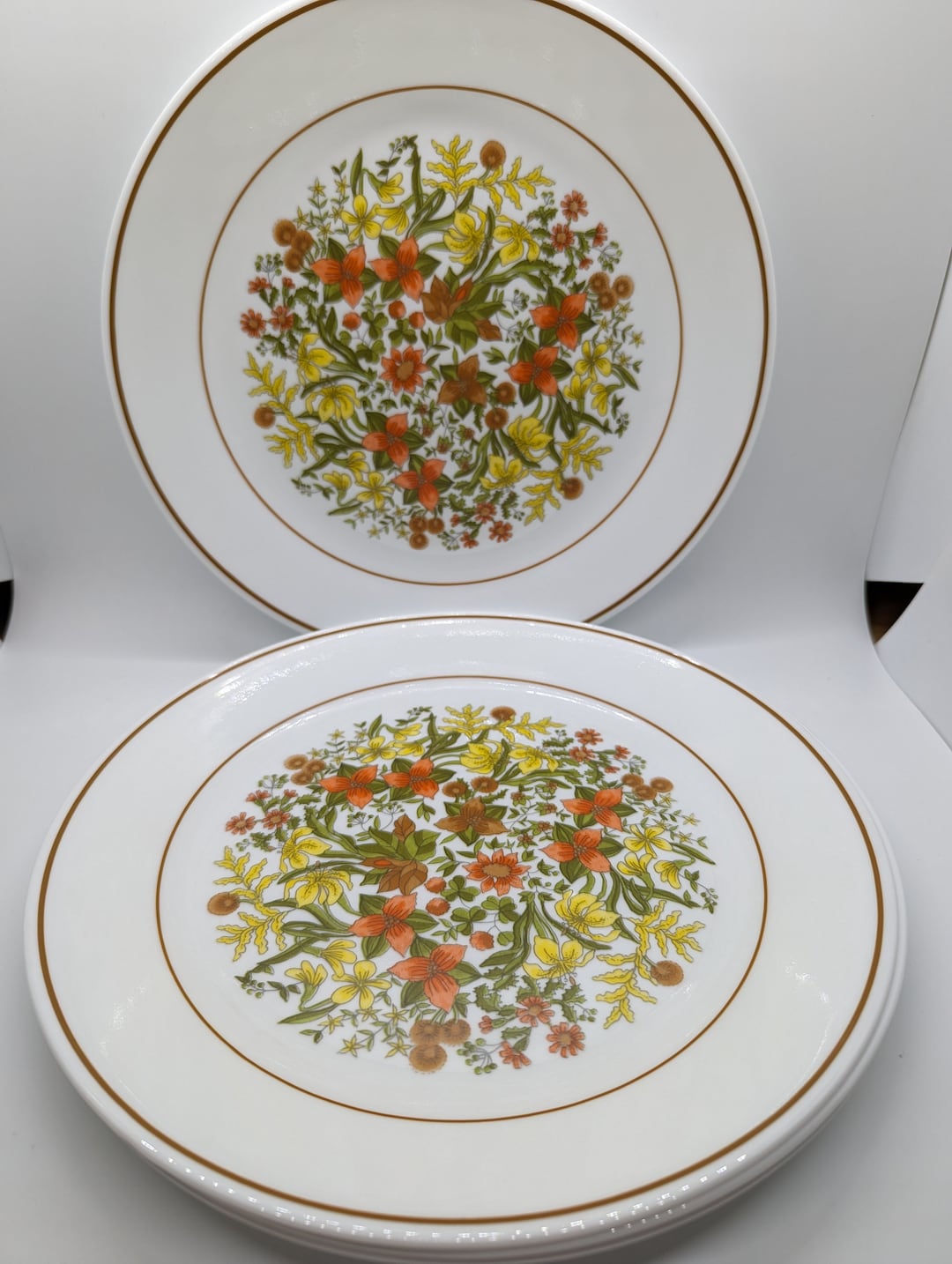 Vintage Corelle Indian Summer Dinner Plates - 4 - Etsy