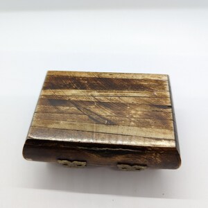 Vintage Brass and Bone Trinket Box With Braided Brass Trim - Etsy