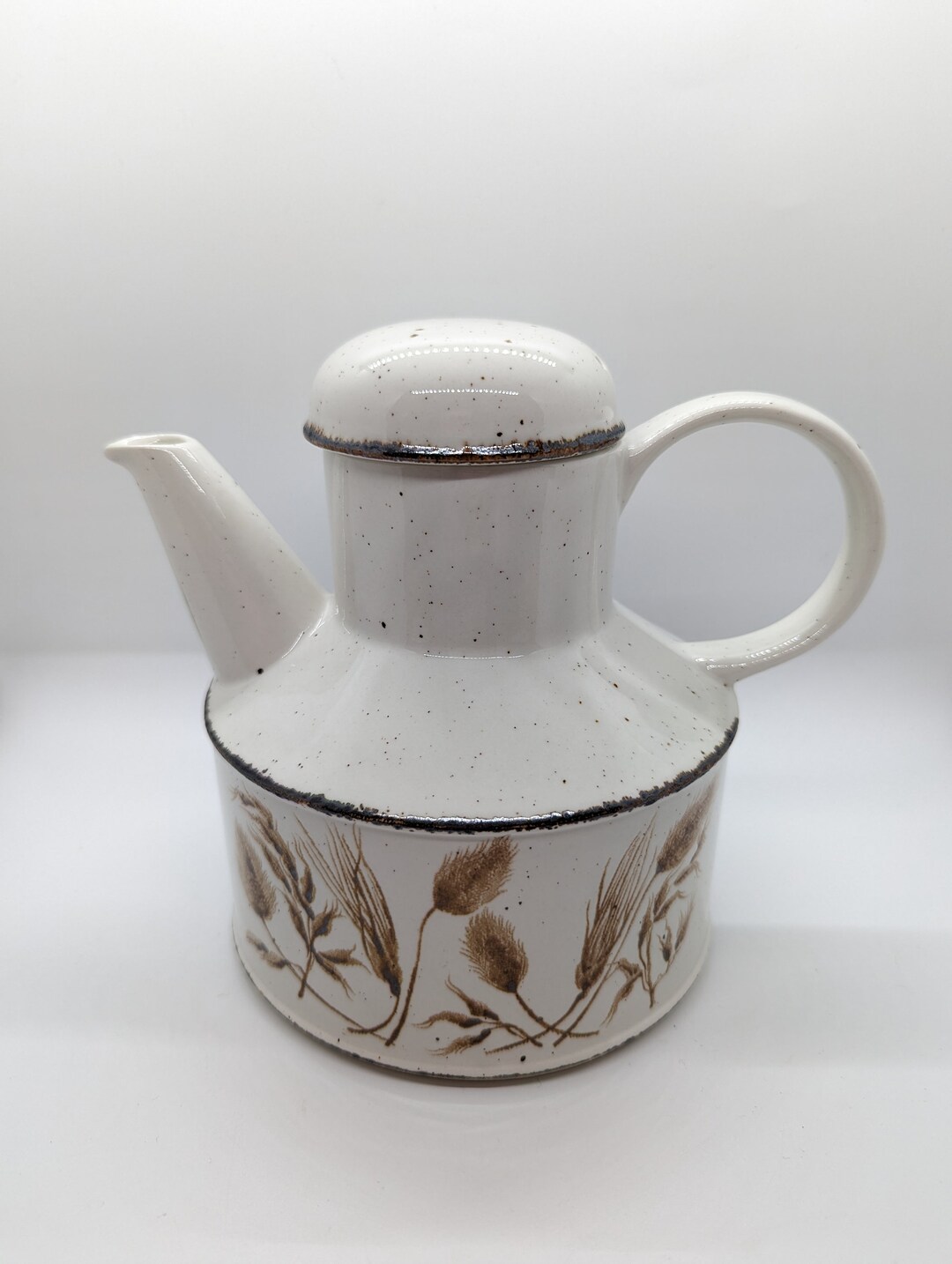 Vintage Midwinter Wild Oats Teapot, 1970s Pottery, Minimalist, Made in ...
