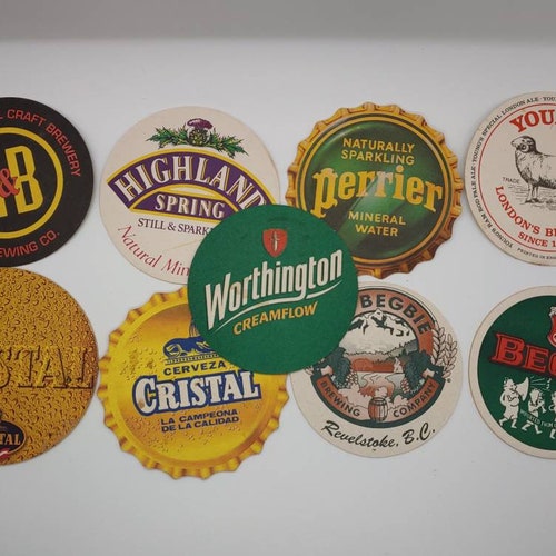 BEER DRINK COASTER Vintage Paper Ephemera Advertising Barware - Etsy