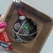 Uberhaus Boxed Glass Ornament - Dark Green With Pinecones in Raised ...