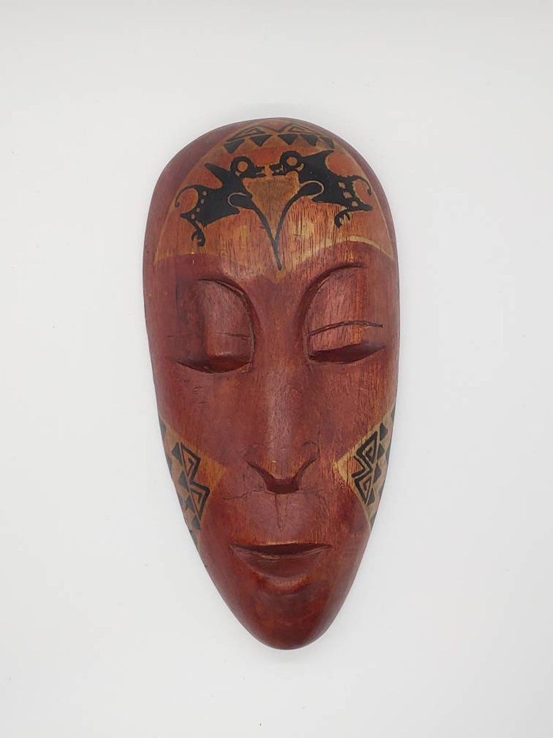 Kleine Tribal Holz Maske - Etsy.de