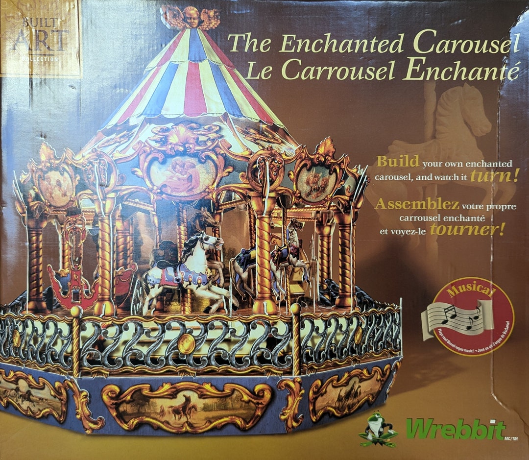 Wrebbit Build Art Collection - the Enchanted Carousel MUSICAL 3D Puzzle - 877 Pieces - Etsy