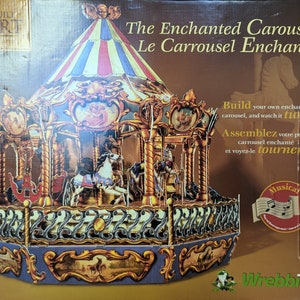 Wrebbit Build Art Collection - the Enchanted Carousel MUSICAL 3D Puzzle ...