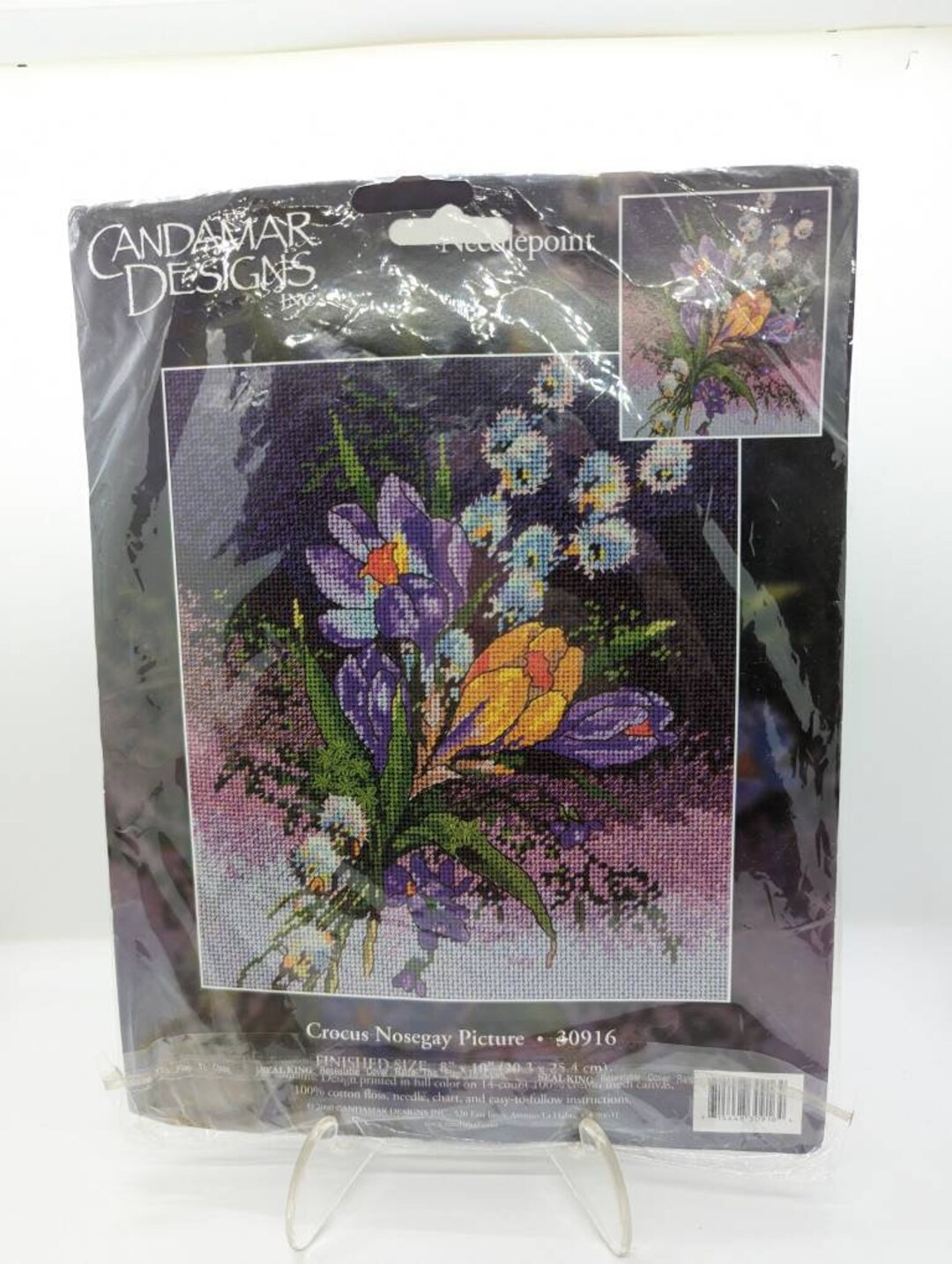 Candamar Designs #30916 Crocus Nosegay Needlepoint Picture Kit - Etsy