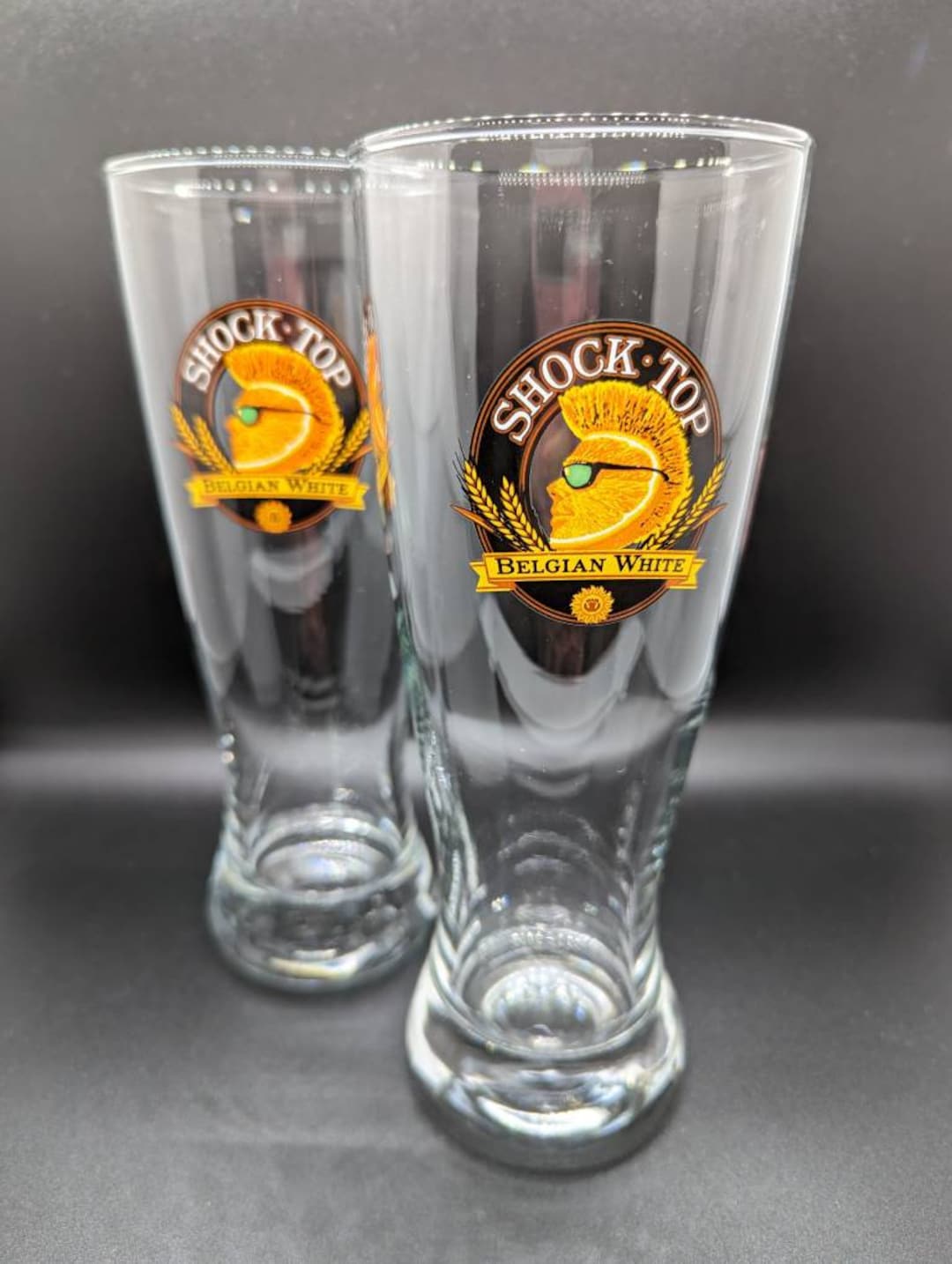 Shock Top Belgian White Beer Tap Glasses - Set of 2 - Etsy