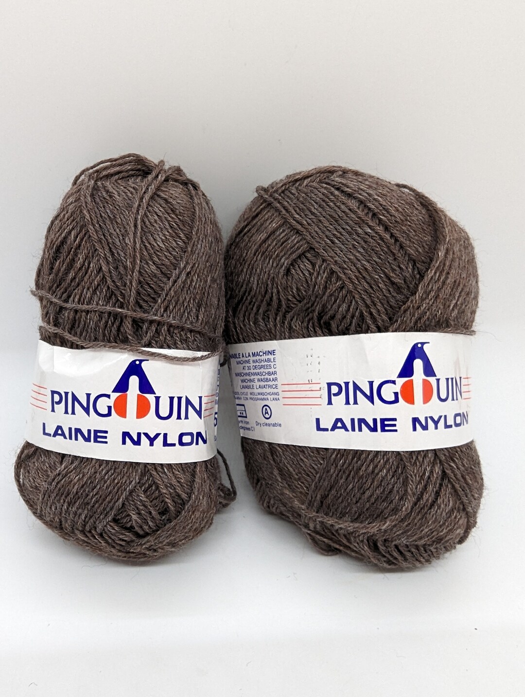 Pingouin Laine Nylon Sock Yarn - Lot of 2 - Mid Brown - Etsy