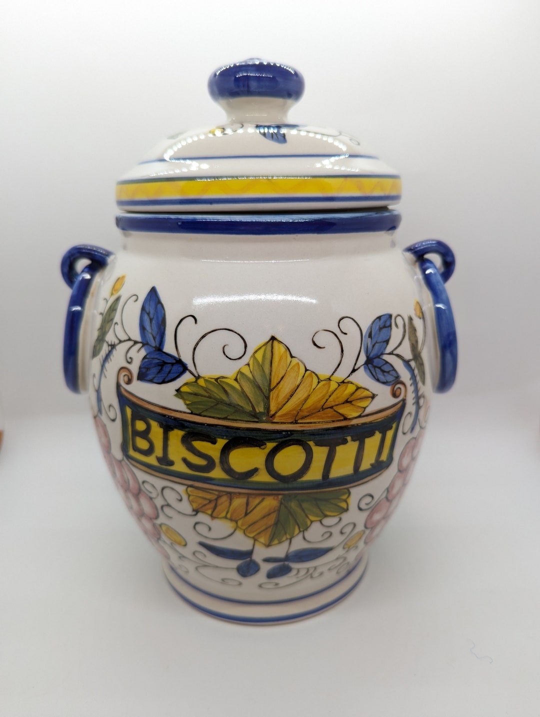 BISCOTTI Cookie Jar, Cookie Jar With Lid - Etsy
