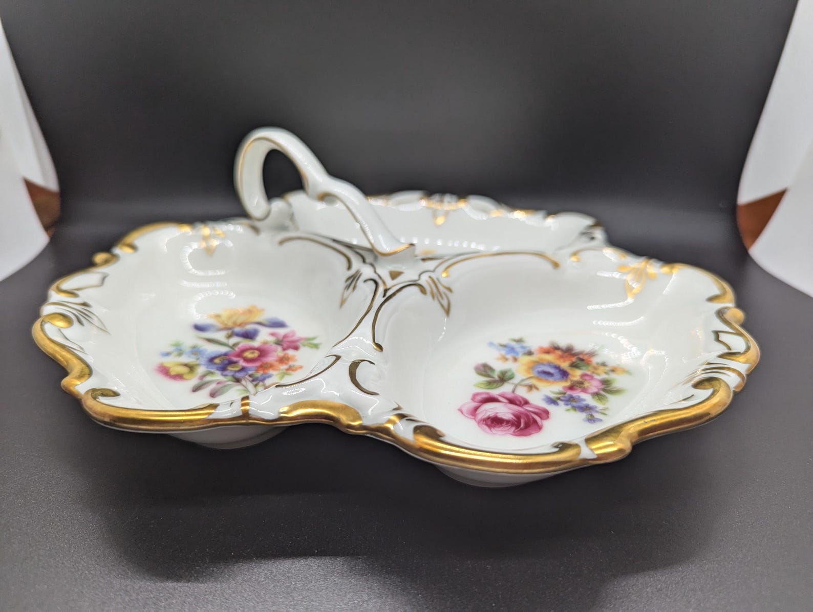Vintage JL Menau East German Sweet Dish, Compote Dish - Fine German ...