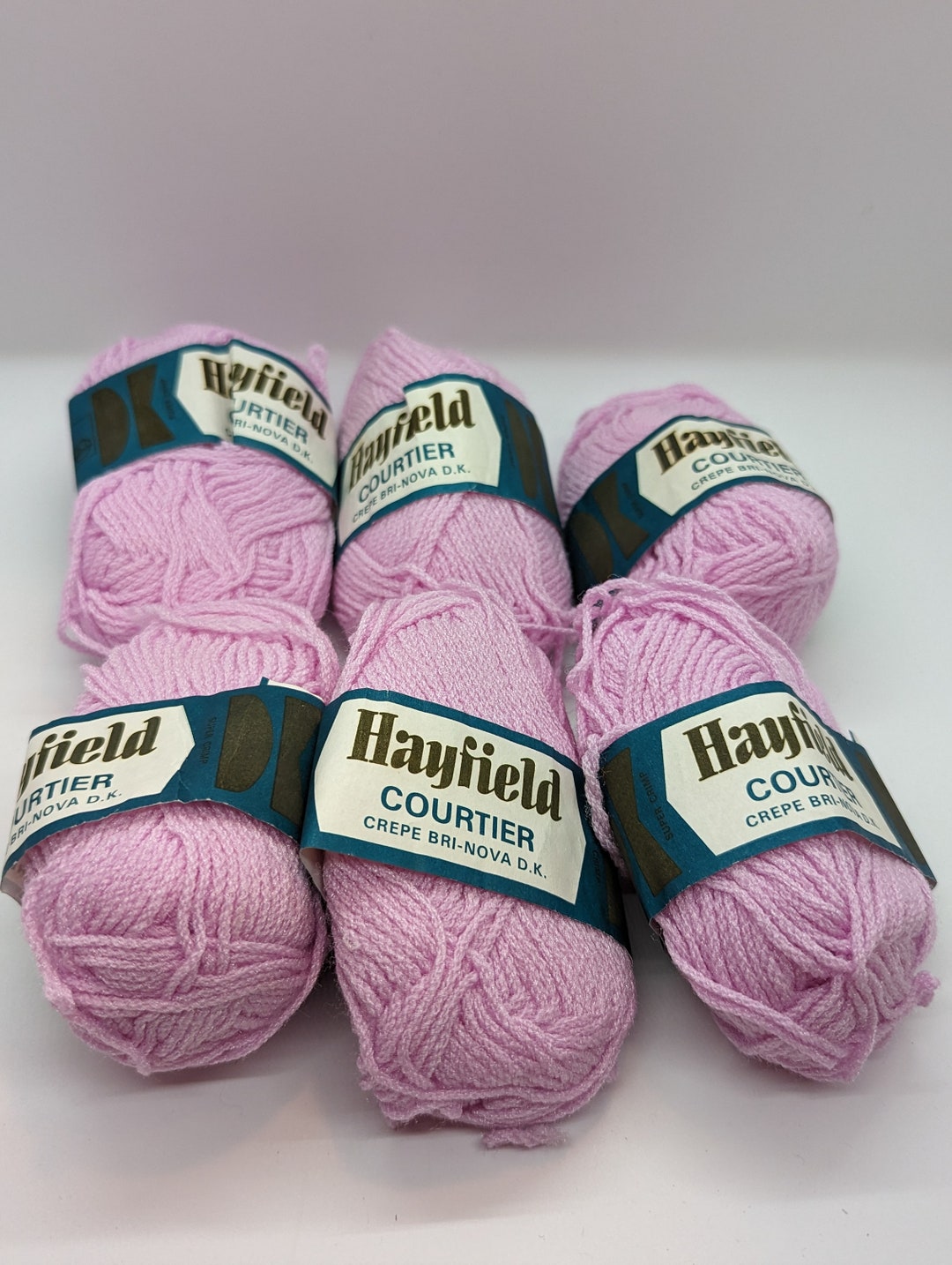 Vintage Lot of Hayfield Courtier Crepe Bri-nova Double Knitting Yarn ...
