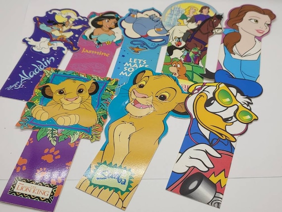 Vintage 1990s Die Cut Disney Bookmarks Choose Option - Etsy