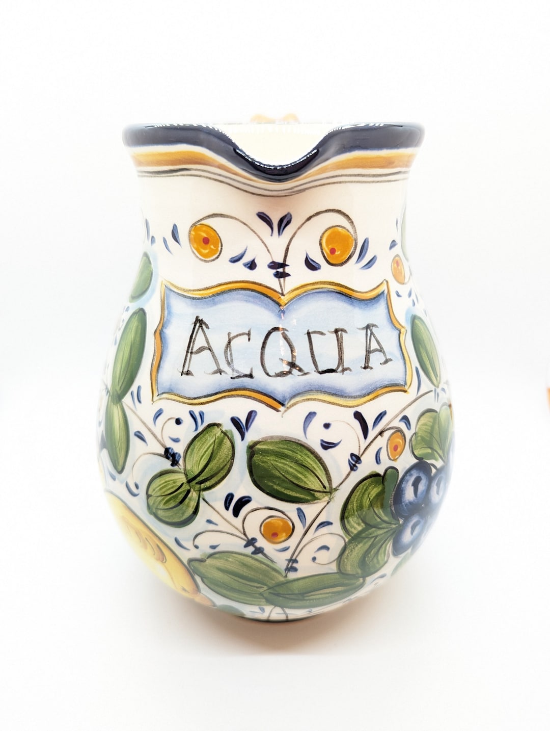 Spectacular Italian Style Water Jug Hand Painted - Etsy
