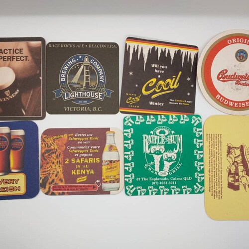BEER DRINK COASTER Vintage Paper Ephemera Advertising Barware - Etsy