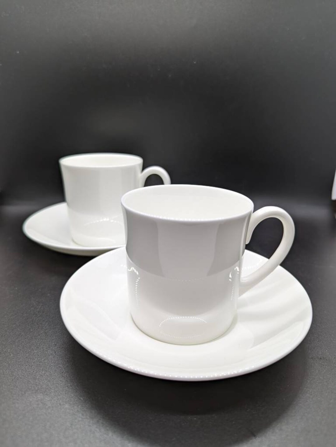 Wedgwood Formal White Cups and Saucers 2 Sets - Etsy