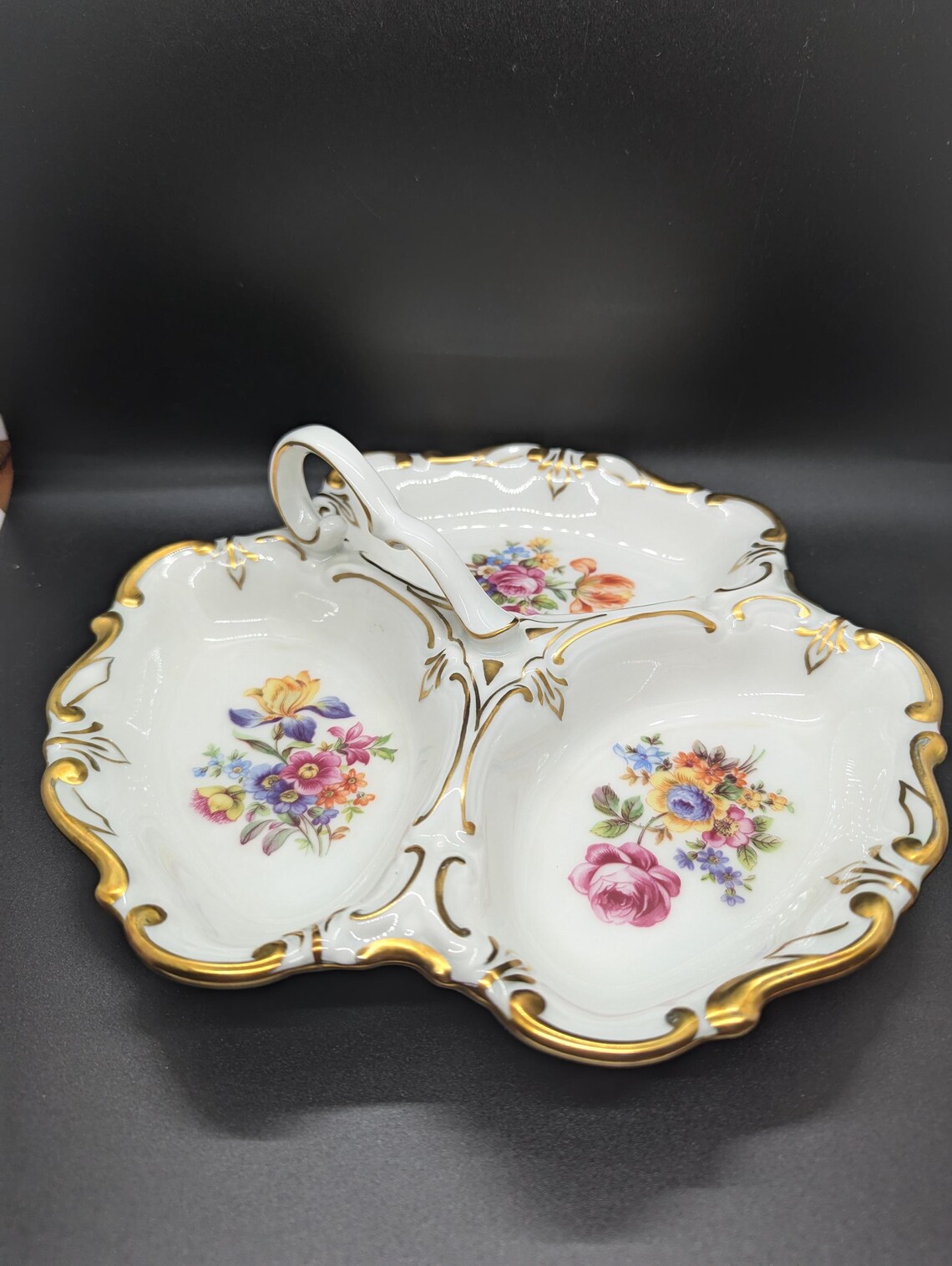 Vintage JL Menau East German Sweet Dish, Compote Dish - Fine German ...