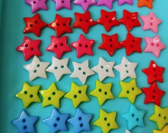 Star Shaped Buttons - Etsy