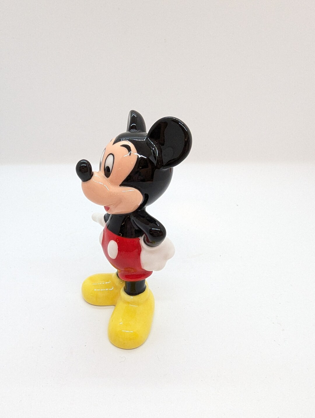 Vintage Mickey Mouse Ceramic Figurine - Etsy
