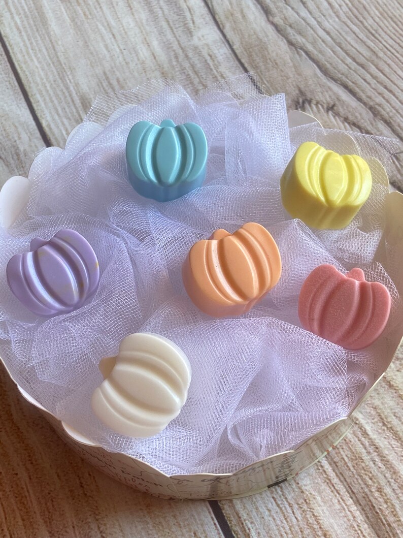 10 Mini Pumpkin Soap Favors, Handmade Soap, Baby Shower Favors ...