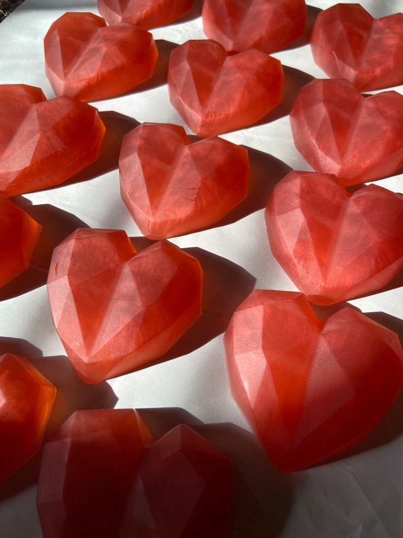 Heart Soap, Heart Shaped Soap Favor, Valentine Gift, Personalized ...