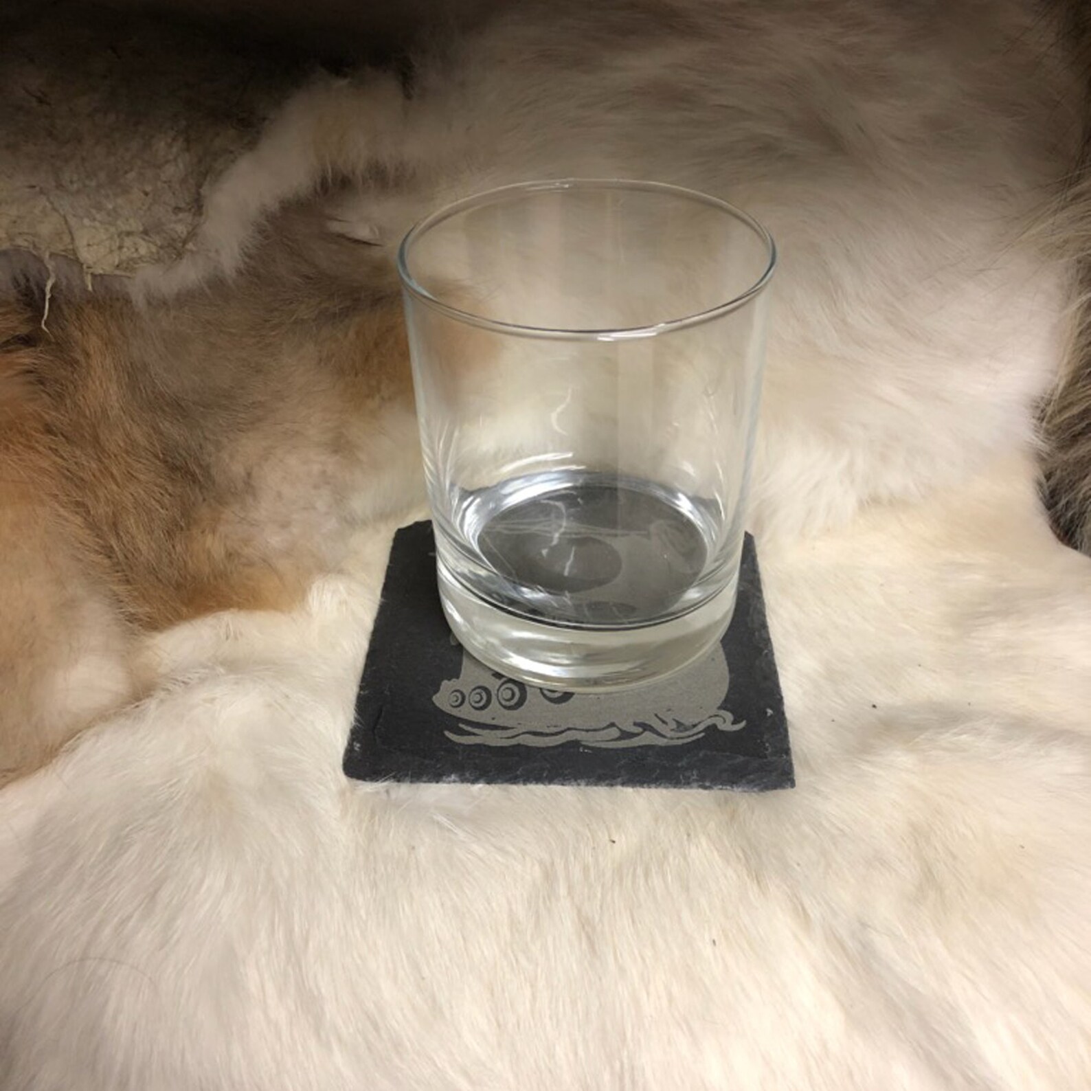 Viking Rune Circle Vegvisir Symbol Custom Slate Coasters | Etsy