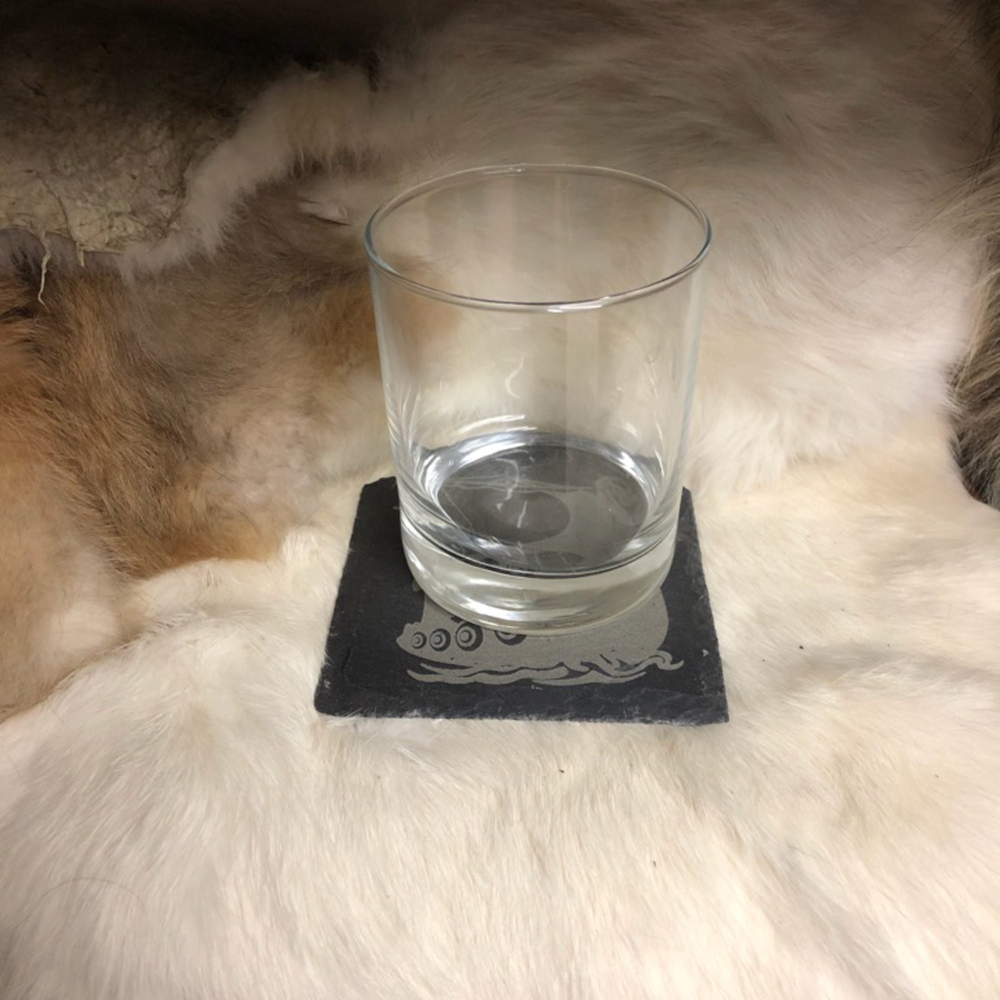 Viking Rune Circle Vegvisir Symbol Custom Slate Coasters | Etsy