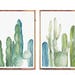 Set of 2 Cactus Prints, Set of 2, Cactus, Set of 2 Wall Art, Cacti Wall ...