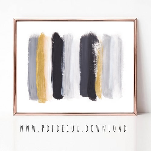 Abstract Print Abstract Printable Brushstroke Print Home - Etsy