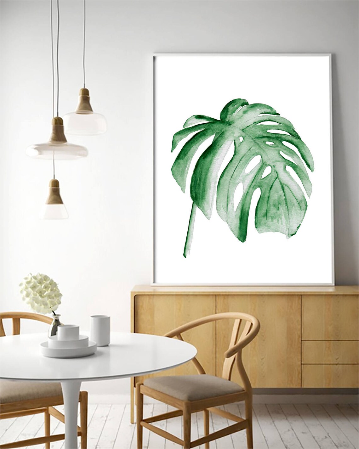 Monstera Leaf Print Monstera Plant Monstera Art Tropical - Etsy