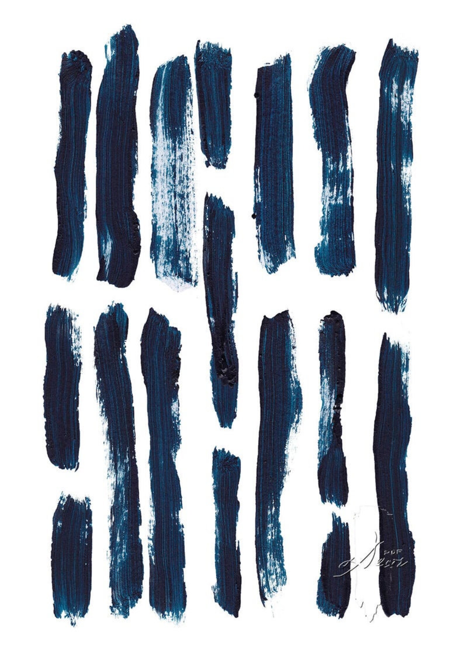 Set of 4 Navy Blue Prints Set of 4 Navy Blue Wall Art - Etsy