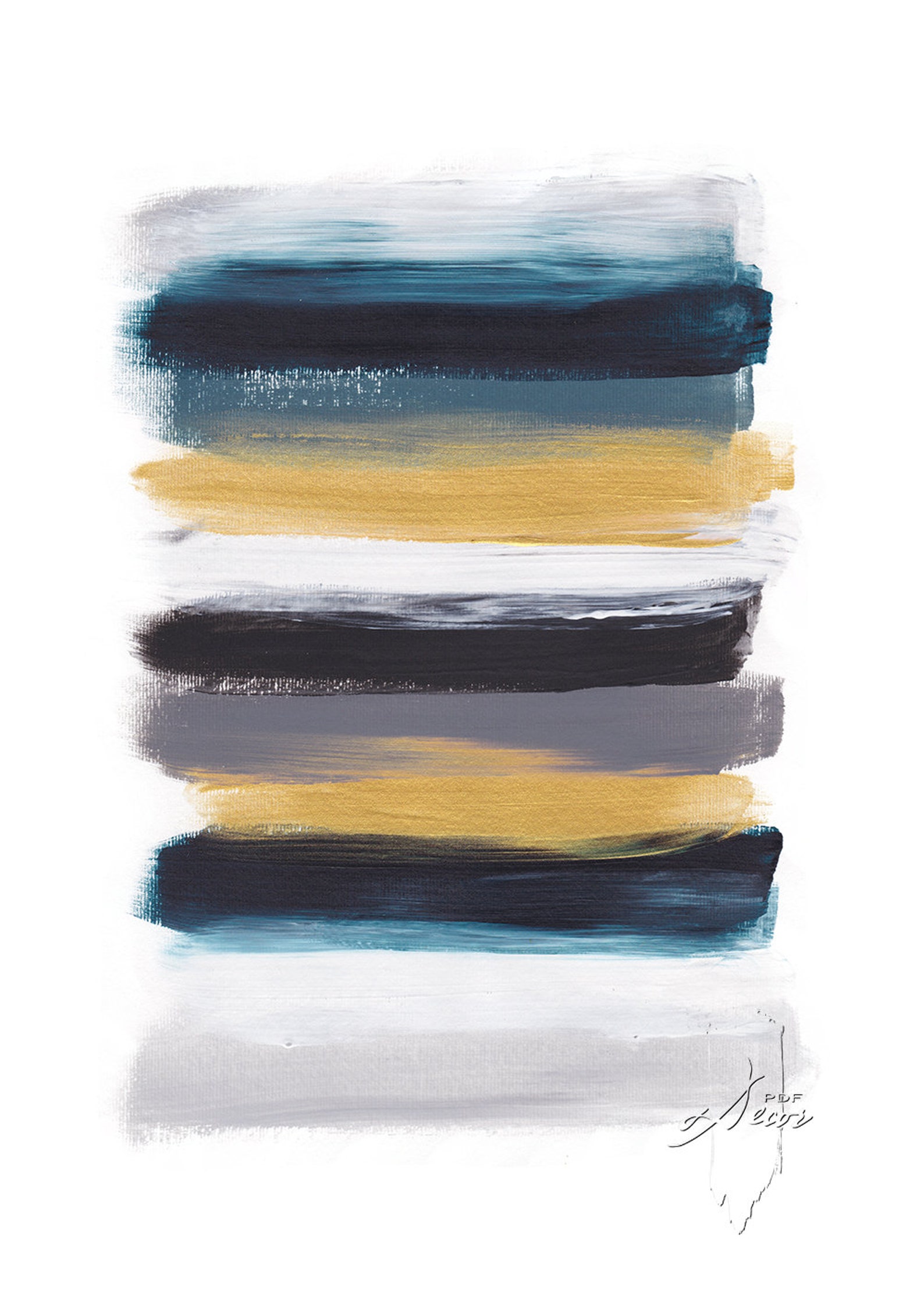 Abstract Print Abstract Printable Brushstroke Print Home | Etsy