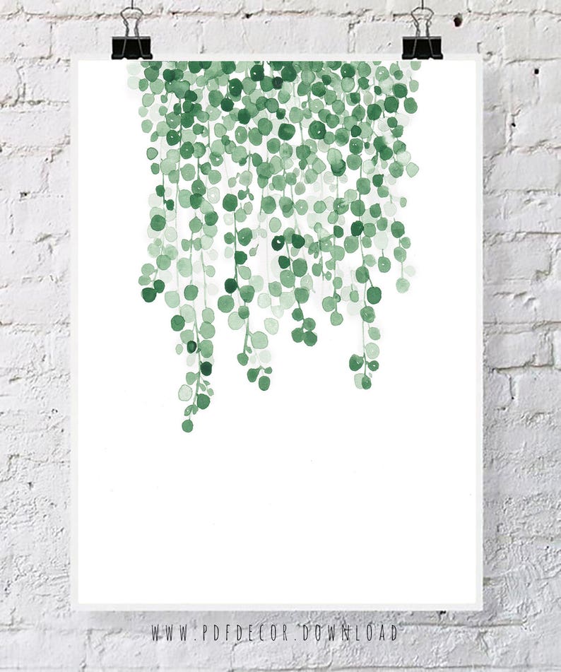 Leaf Wall Art Botanical Print Greenery Print Modern Art - Etsy