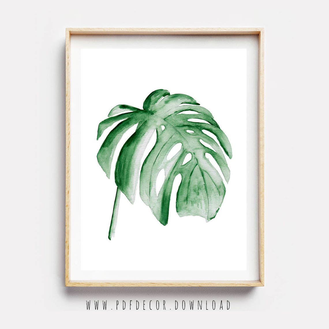 Monstera Leaf Print Monstera Plant Monstera Art Tropical - Etsy