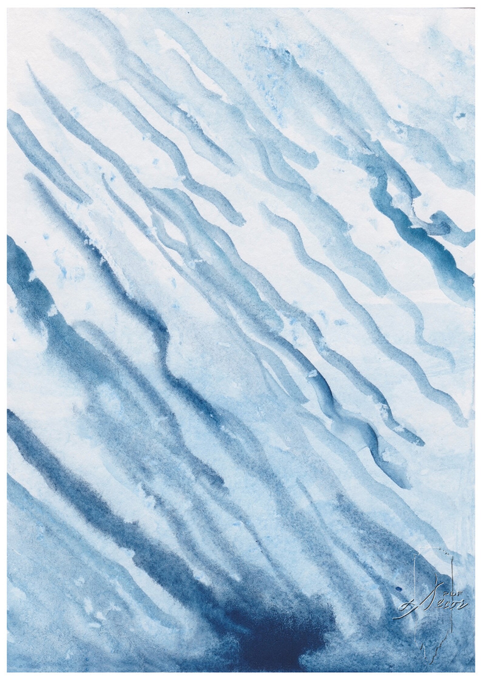 Set of 6 Blue Printsset of 6 Wall Artblue Printablemodern - Etsy