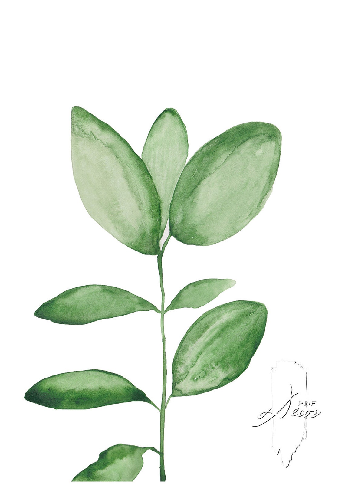 Set of 6 Leaves Prints Set of 6 Prints Set of 6 Tropical - Etsy