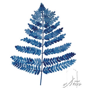 Buy Set of 3 Blue Leaf Prints, Set of 3 Printable, Set of 3 Leaves ...