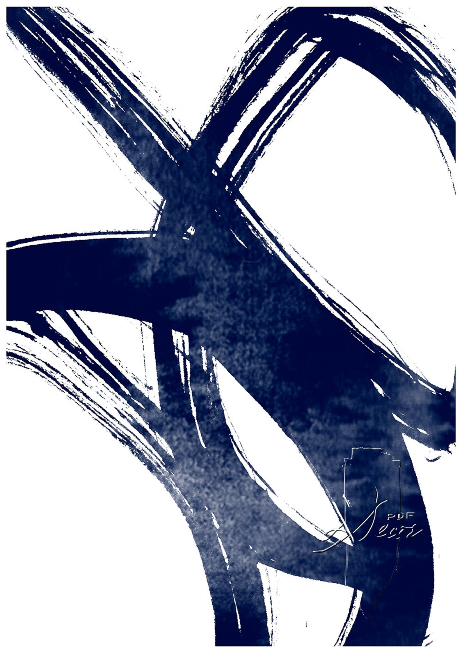 Set of 2 Navy Blue Prints Set of 2 Prints Set of 2 Wall Art - Etsy