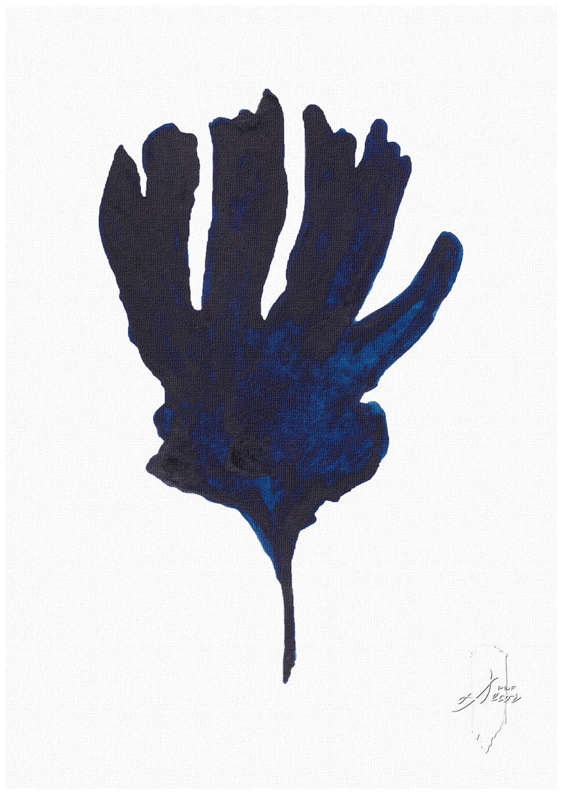 Set of 4 Navy Blue Prints Blue Set Prints Blue Wall Art | Etsy