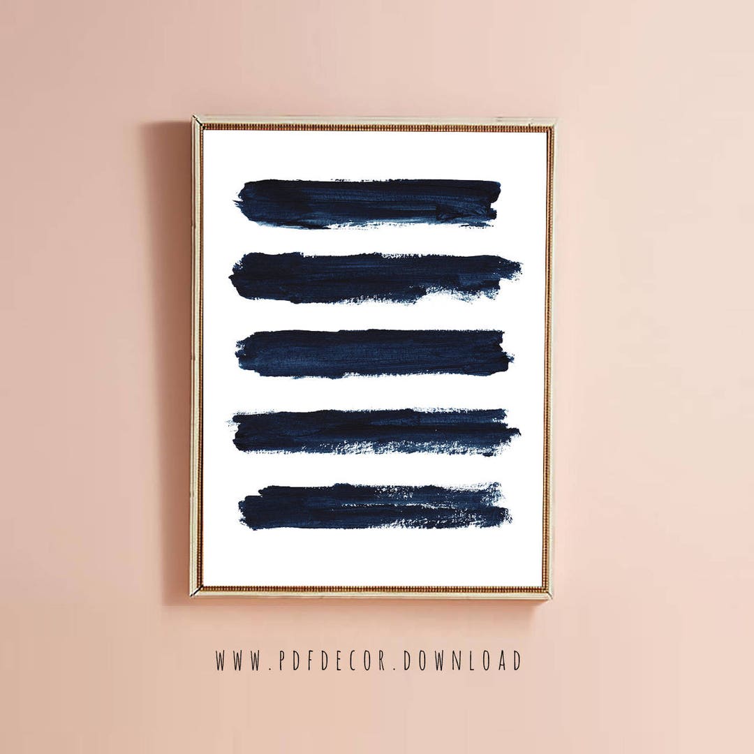 Indigo Blue Wall Art, Indigo Art Printable, Blue Abstract Art, Blue ...