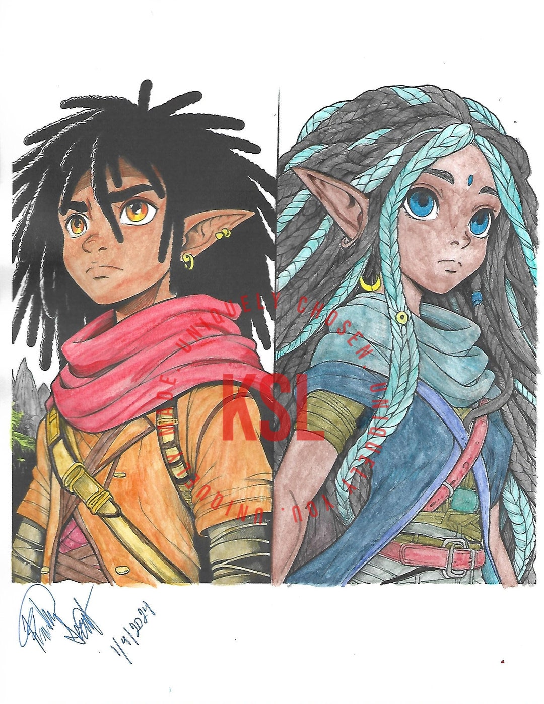 Black Elven Folk - Etsy