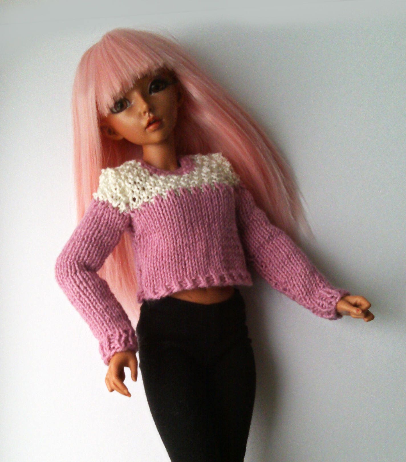 Minifee, BJD, MSD, 1/4 Knitted Short Sweaters - Etsy