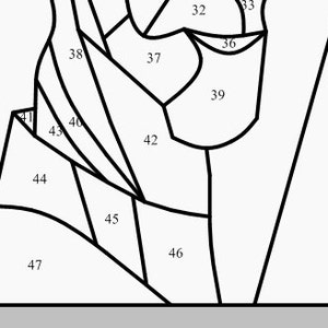 Artdeco Man.stainedglass Pattern - Etsy