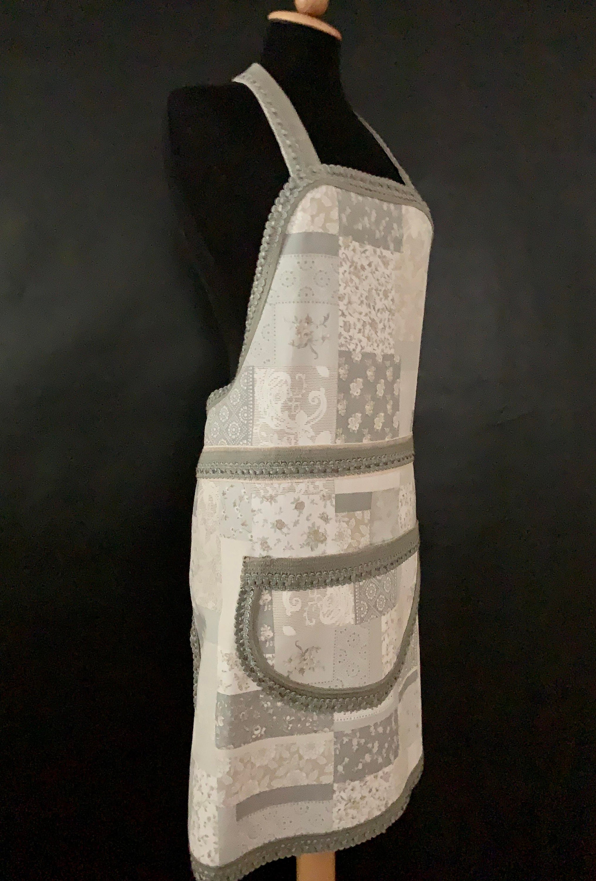 Full Apron, Lace Apron, Woman Lace Apron, Kitchen Apron, Chic Apron ...
