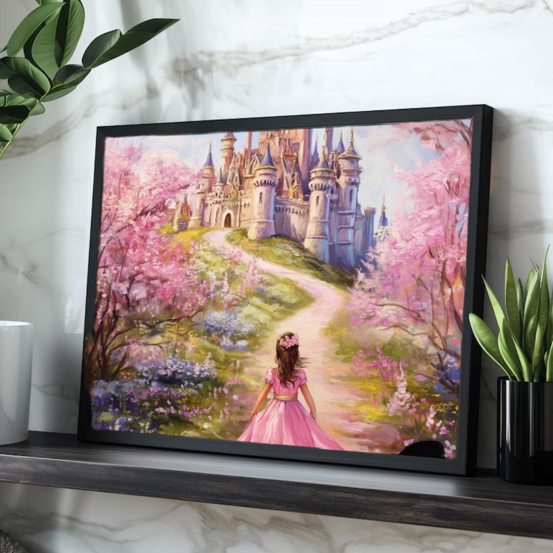 Little Princess Castle Digital Print | Fairytale Art Princess Art ...