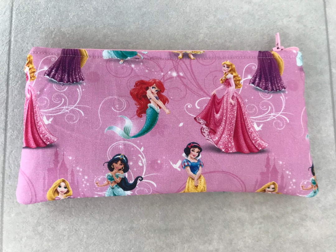 Pink Princess Fabric Pencil Case Handmade - Etsy