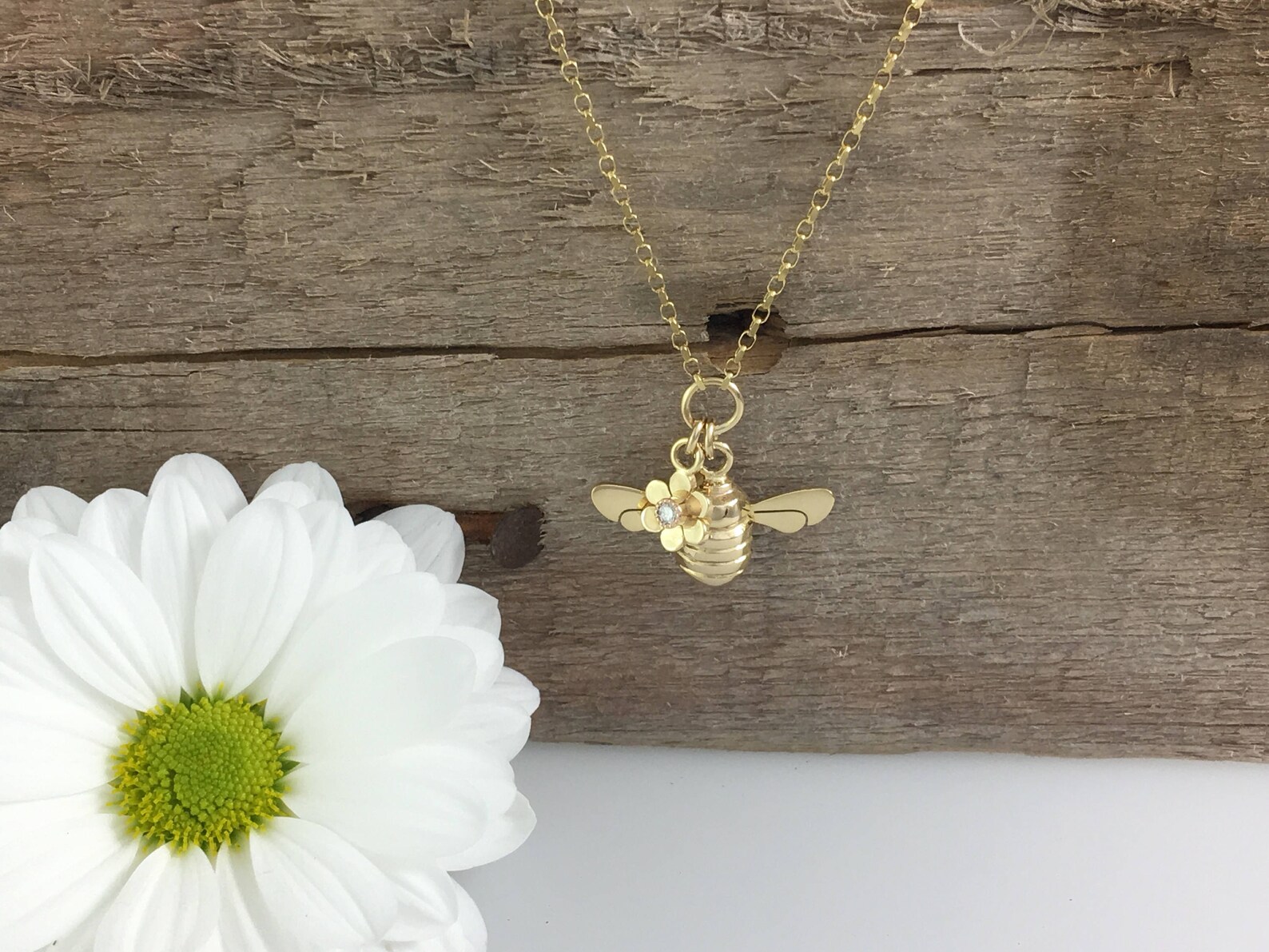 9ct Gold Honey Bee | Etsy