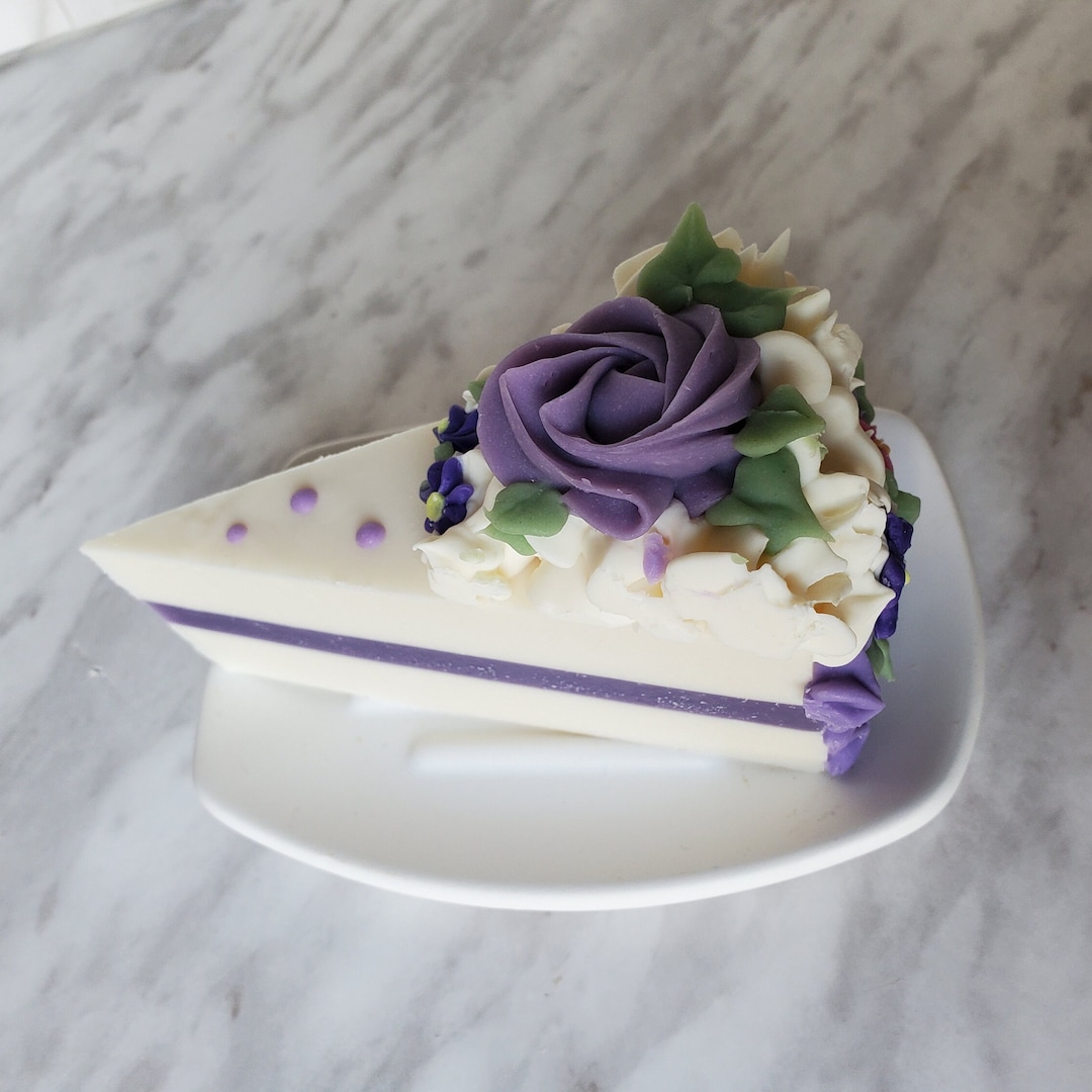 Soap Cake Slice - Handmade Soap, Gift for Her, Birthday Party Favors ...