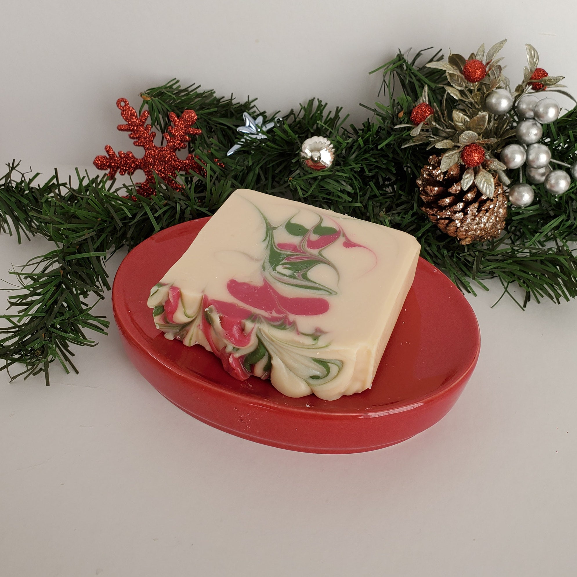 Christmas Soap,holly Jolly Christmas Soap/handmade Soap/holiday Soap ...