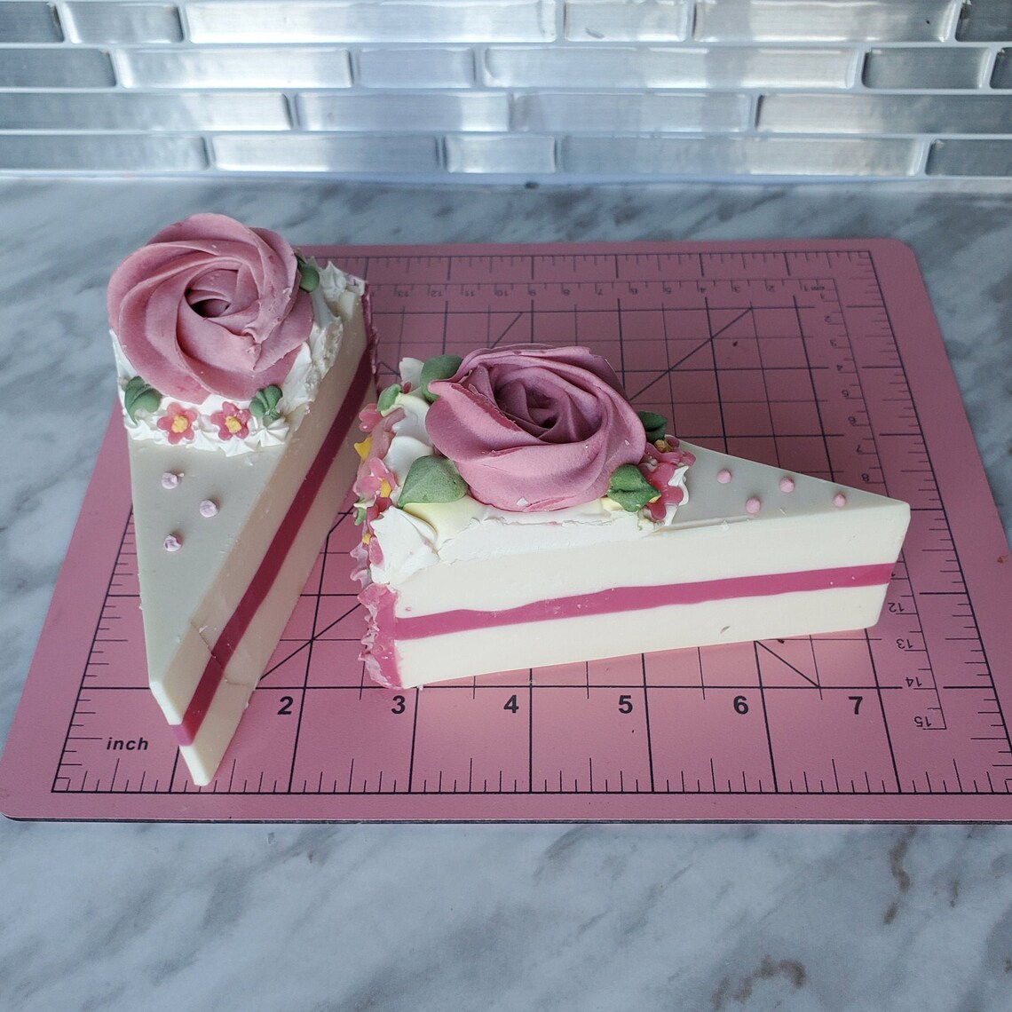Soap Cake Slice - Handmade Soap, Gift for Her, Birthday Party Favors ...