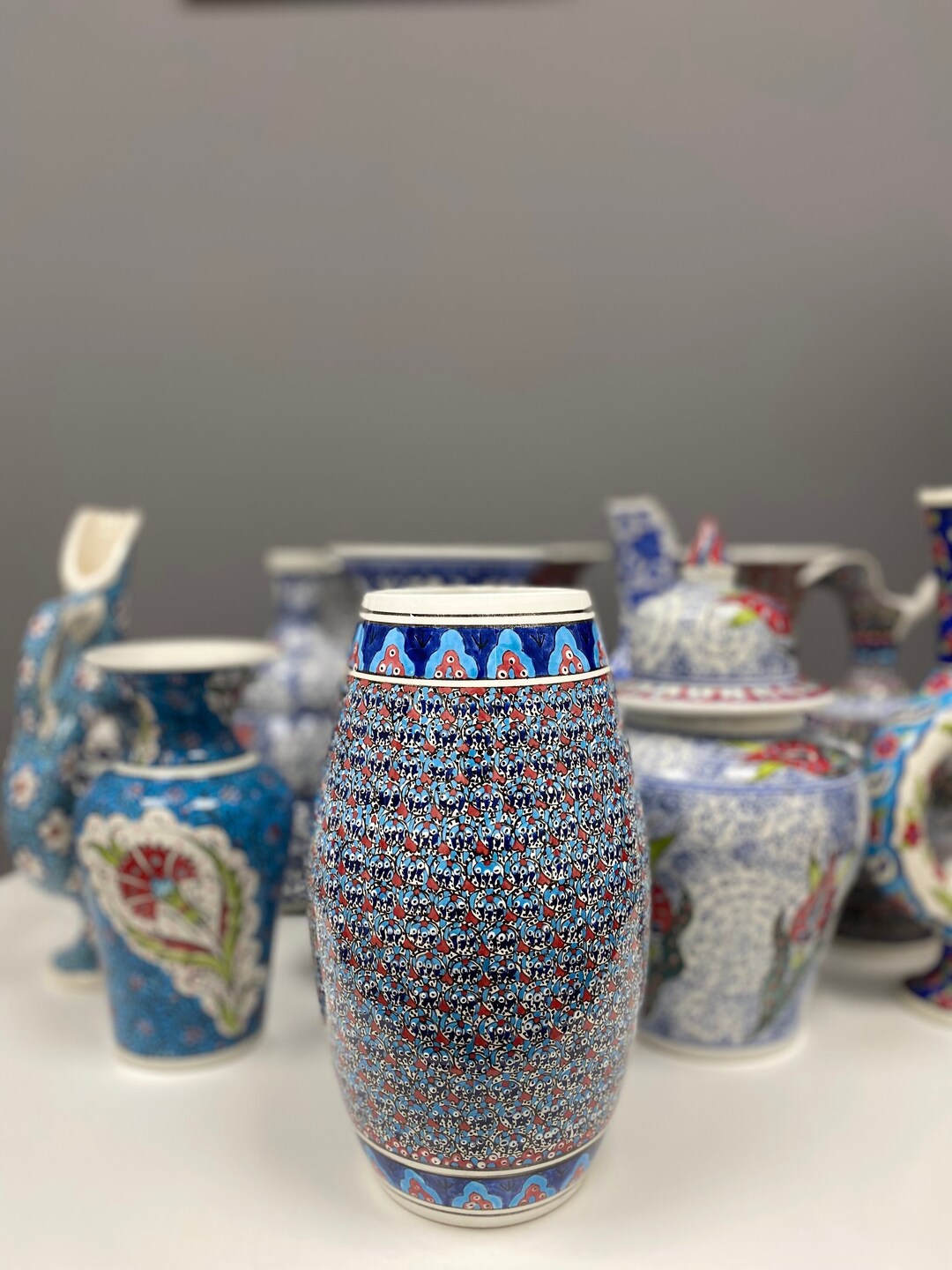 Turkish Handmade Ceramic Vase Pottery 25cm 10inch - Etsy