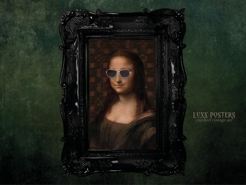 Mona Lisa Altered Art Print: Eclectic Gallery Wall Decor (digital ...